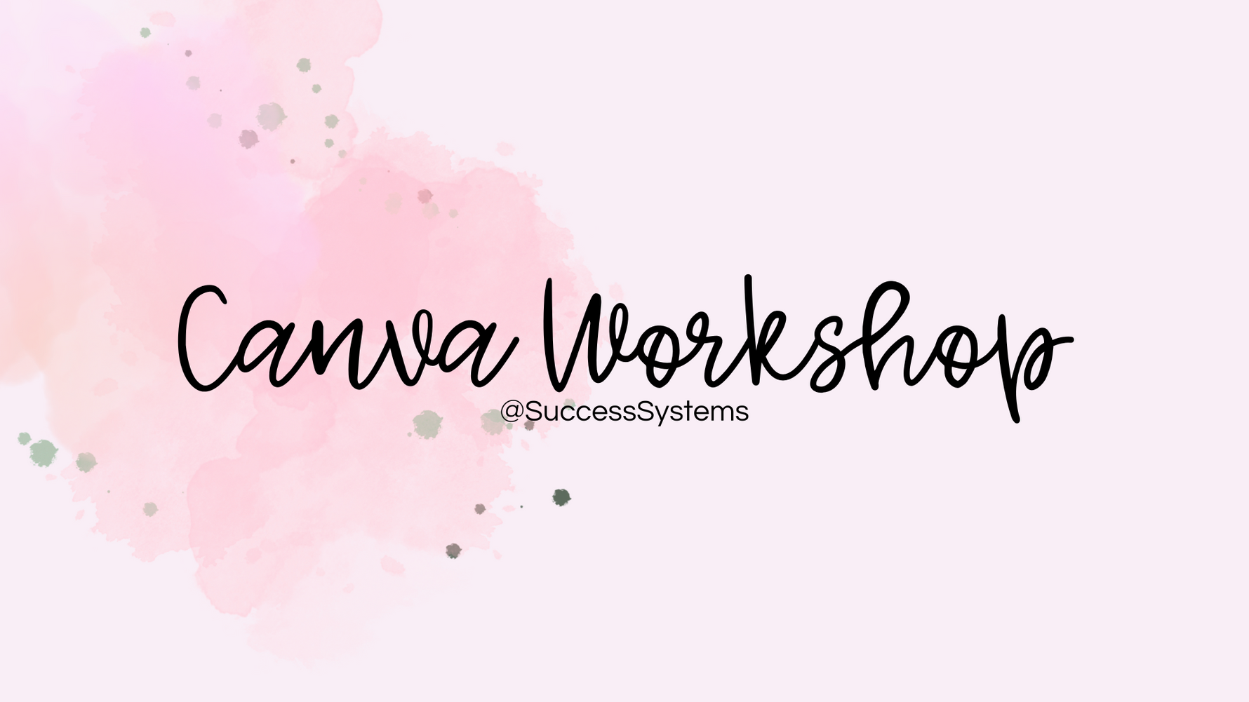 Trainings - Canva & Graphics – Success Systems