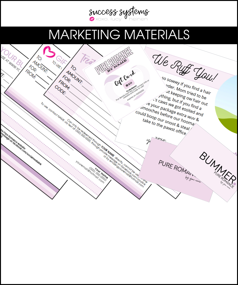 Templates - Marketing Materials – Success Systems